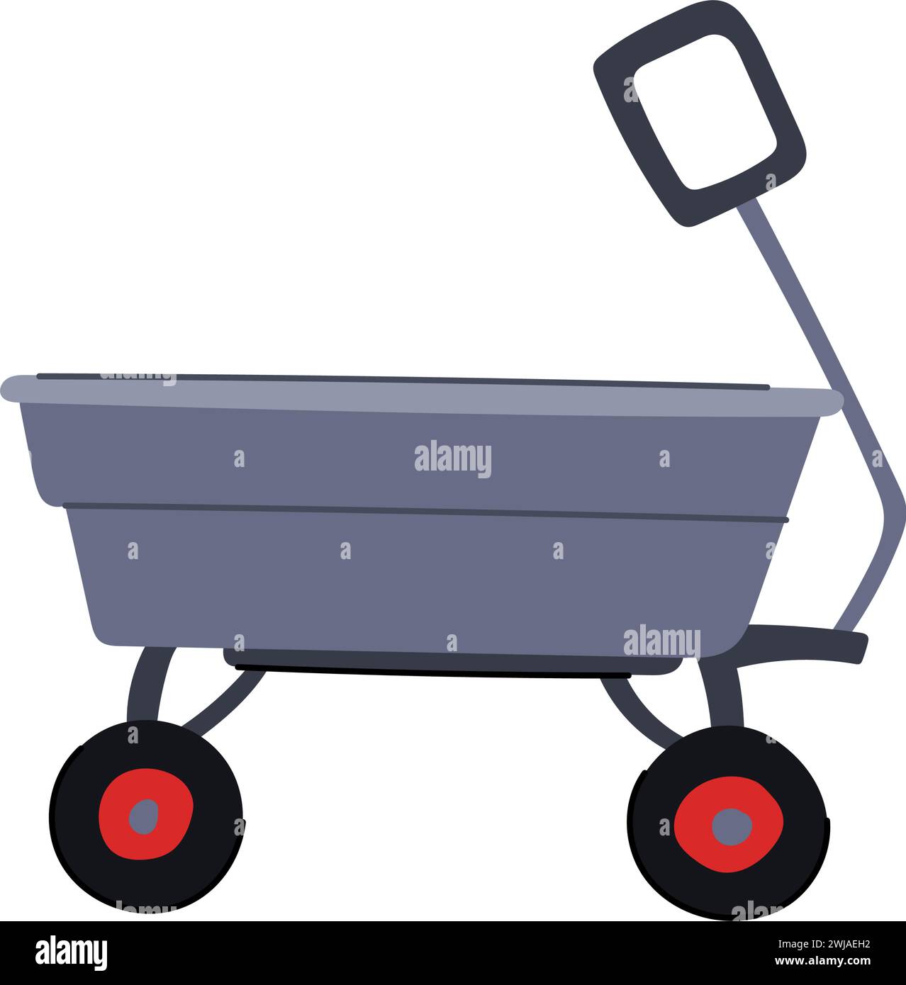 barrow wheelbarrow cartoon vector illustration Stock Vector Image & Art ...