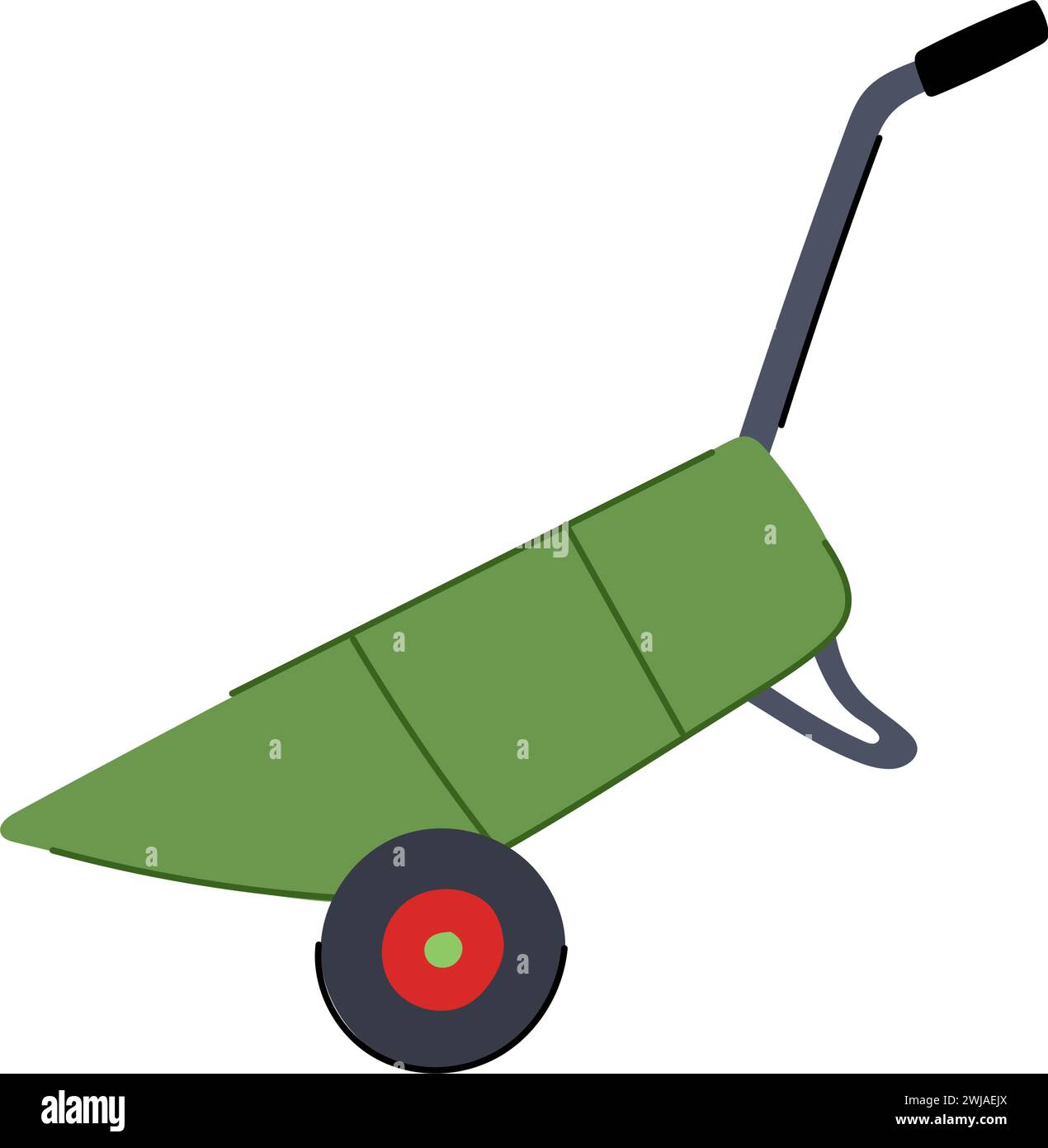 wheel wheelbarrow cartoon vector illustration Stock Vector Image & Art ...