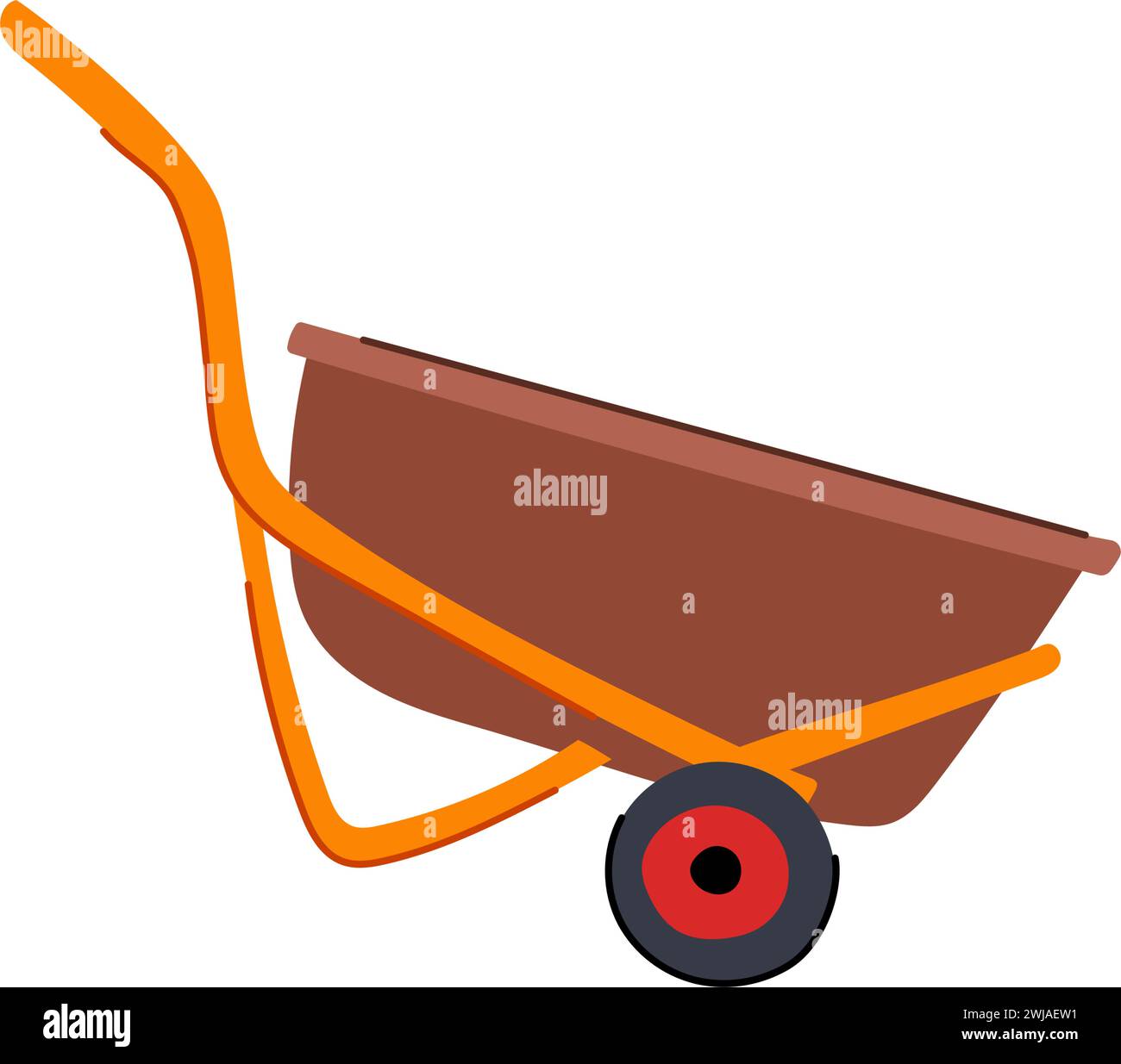 equipment wheelbarrow cartoon vector illustration Stock Vector Image ...