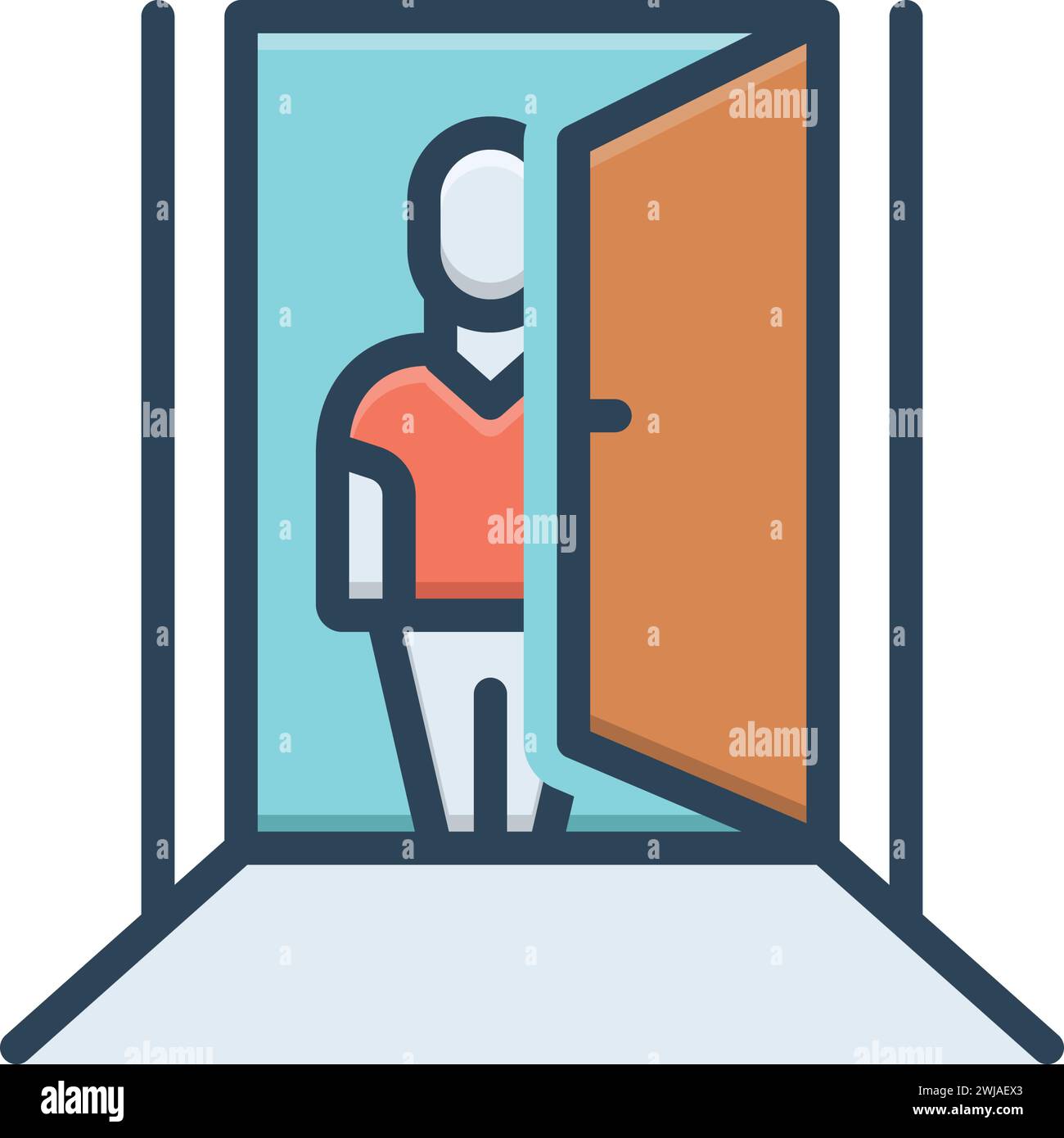 Entrance arrive Stock Vector Images - Alamy