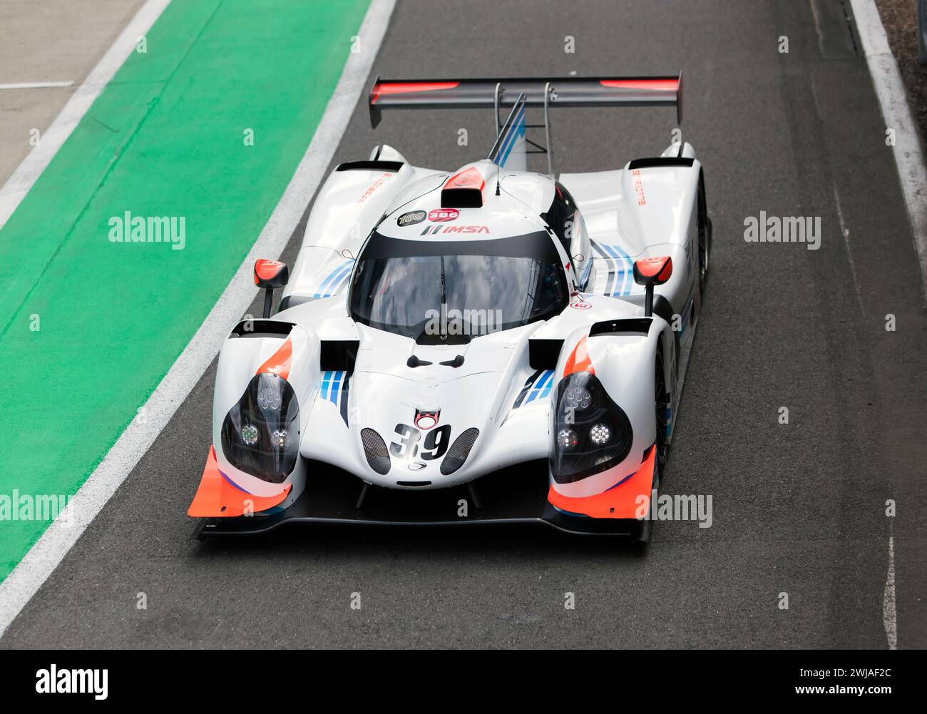 James Thorpe and Phil Quaife's White, 2019, Ligier LMP3, exiting the ...