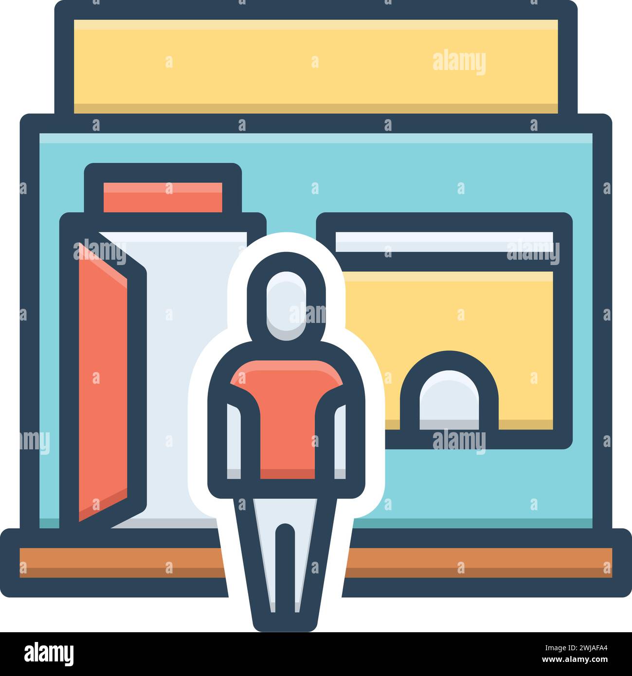 Entry door Stock Vector Images - Alamy