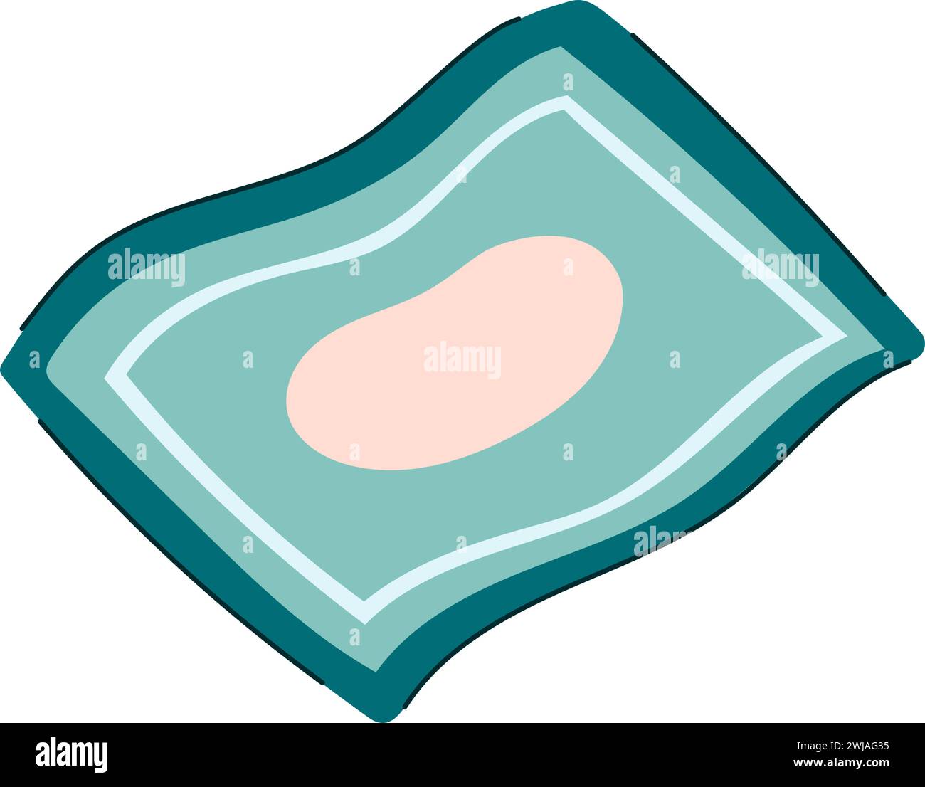 cozy wool carpet cartoon vector illustration Stock Vector Image & Art ...