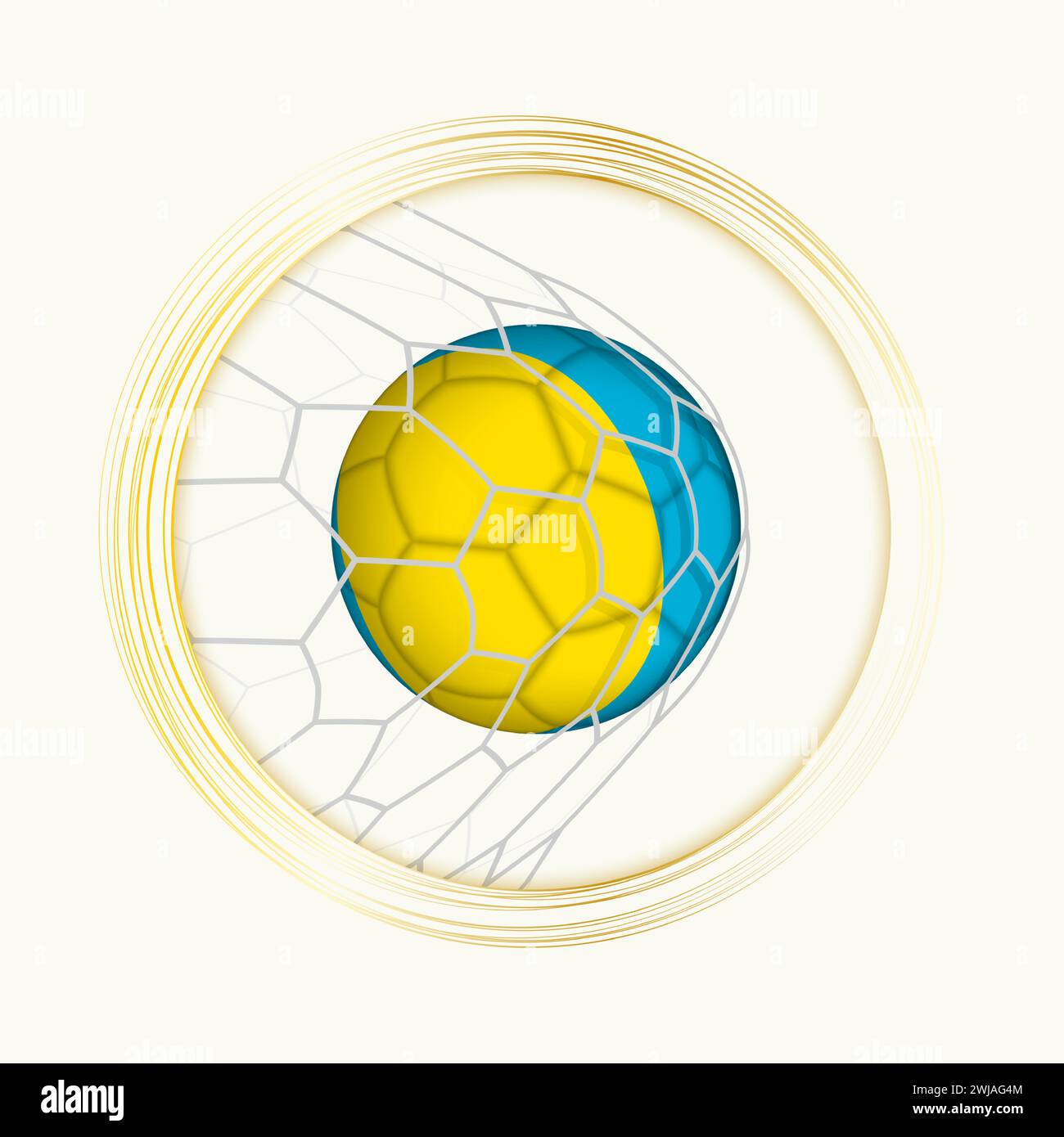 Palau scoring goal, abstract football symbol with illustration of Palau ...