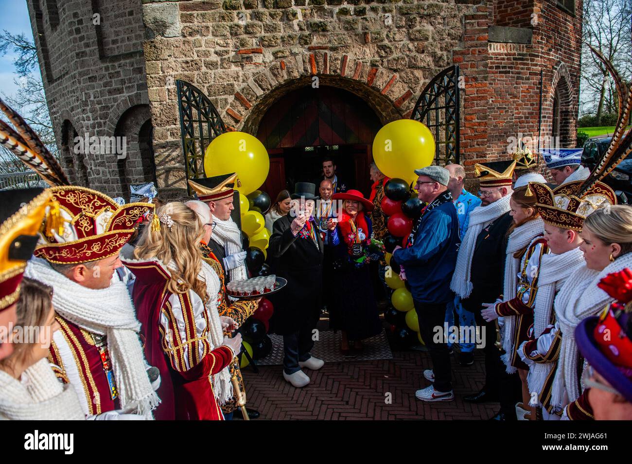 Nijmegen, Netherlands. 13th Feb, 2024. Prince and princess from the ...