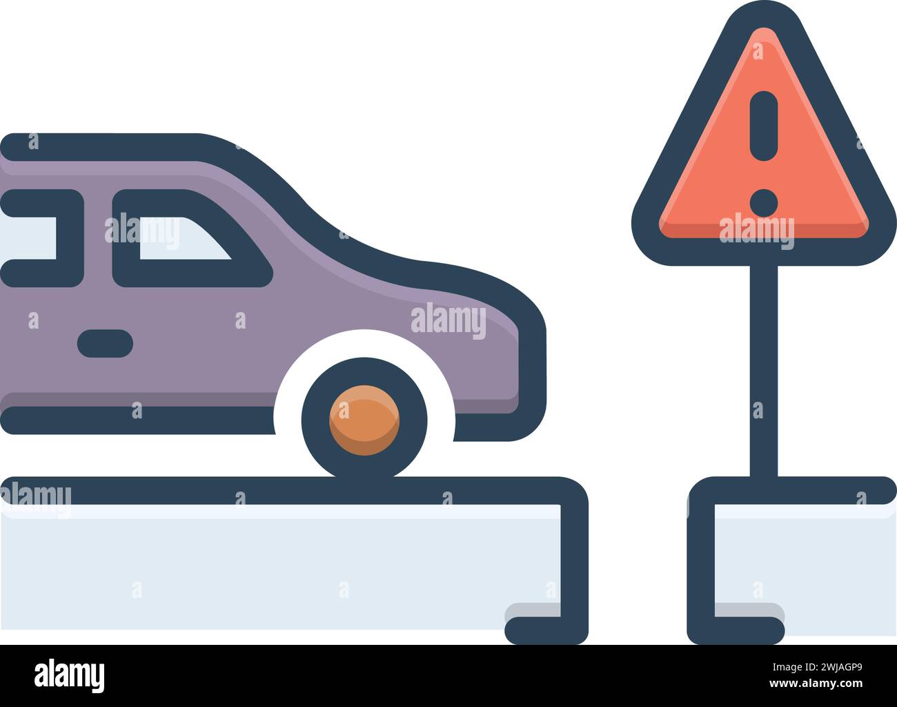 Icon for warnings,car Stock Vector Image & Art - Alamy