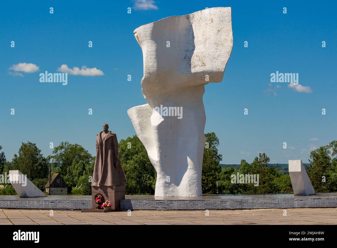 Strelkovka, Russia - June 2020: Monument to Marshal of the Soviet Union ...