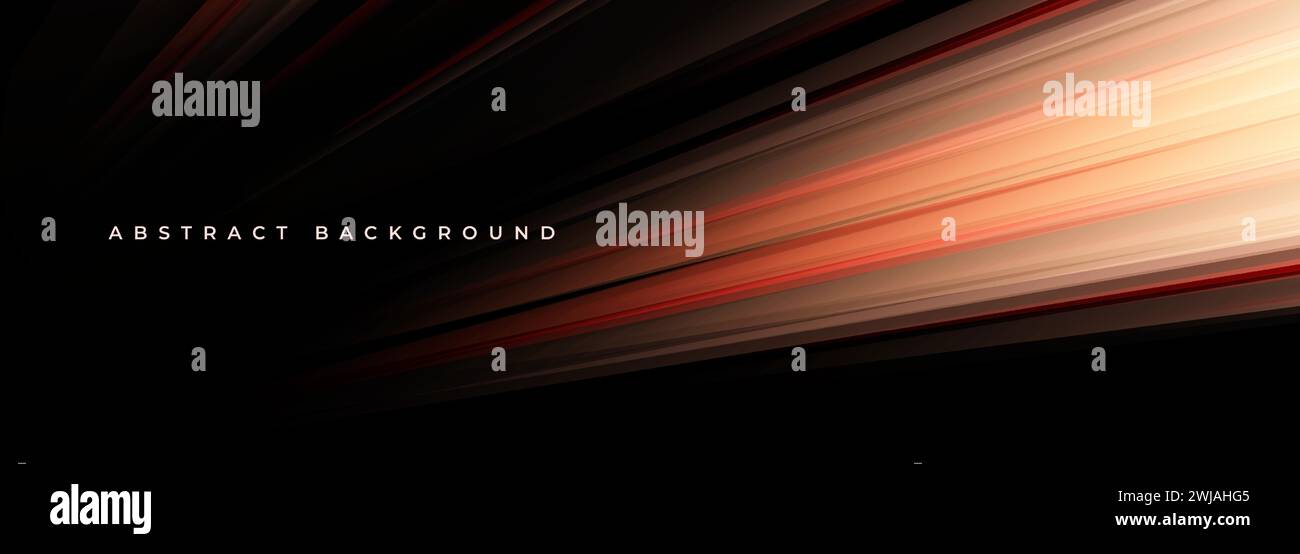 Black and orange modern abstract background with red glowing movement ...