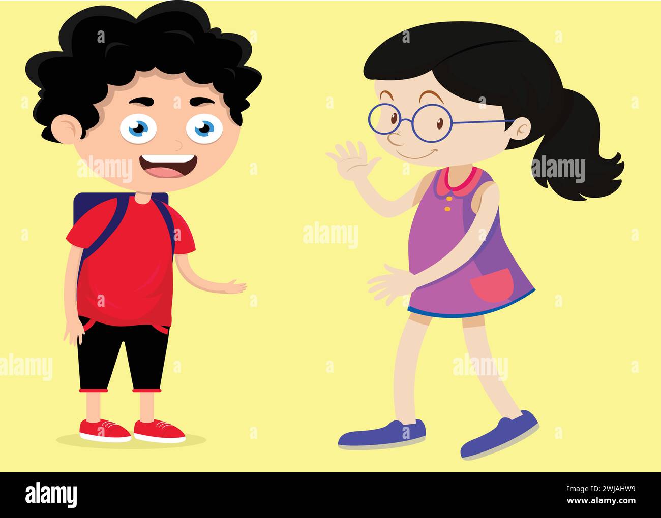 Cartoon child laughing hi-res stock photography and images - Alamy