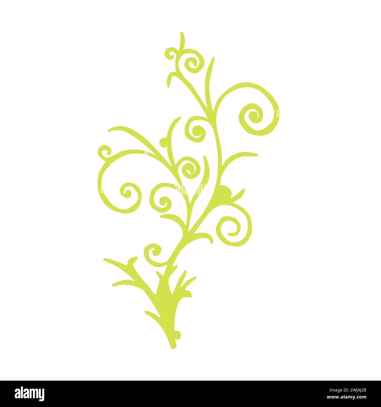 Abstract Green Vine Plant Icon Stock Vector Image & Art - Alamy