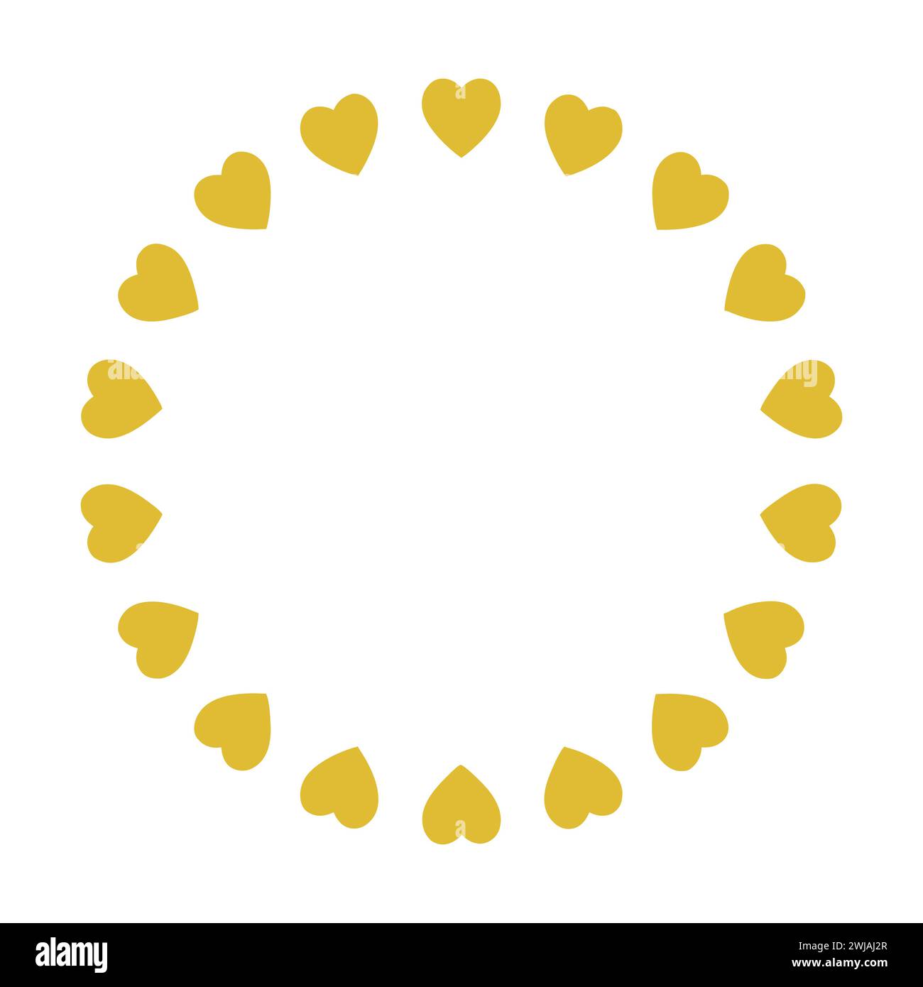 Circle heart border hi-res stock photography and images - Alamy