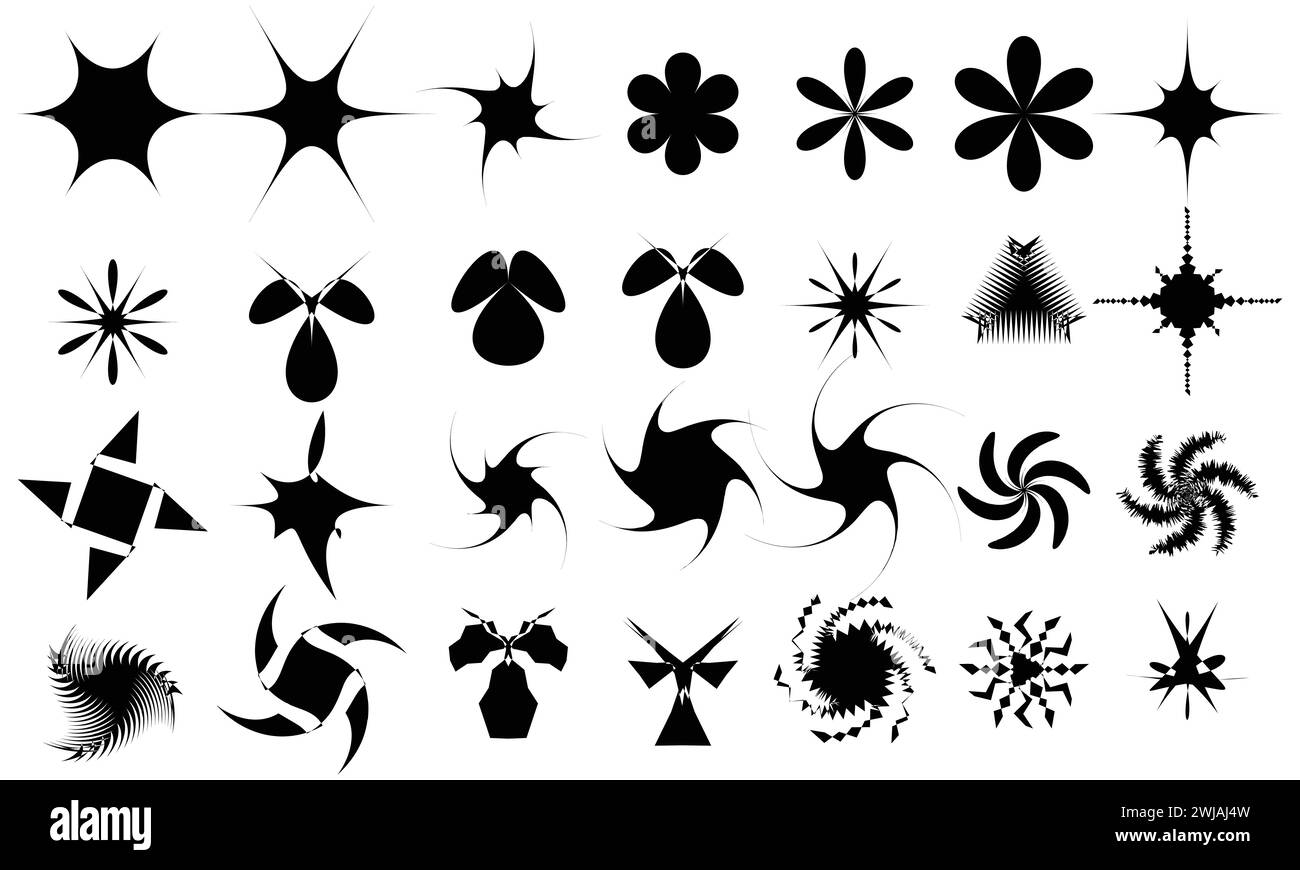 Starburst set red color, sun ray frames, sunburst badges, retro stars ...