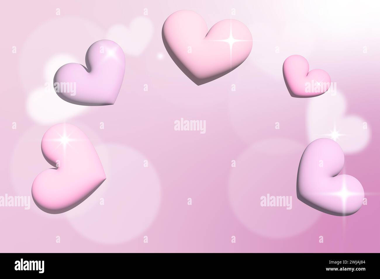 3D heart gradient background Stock Photo - Alamy
