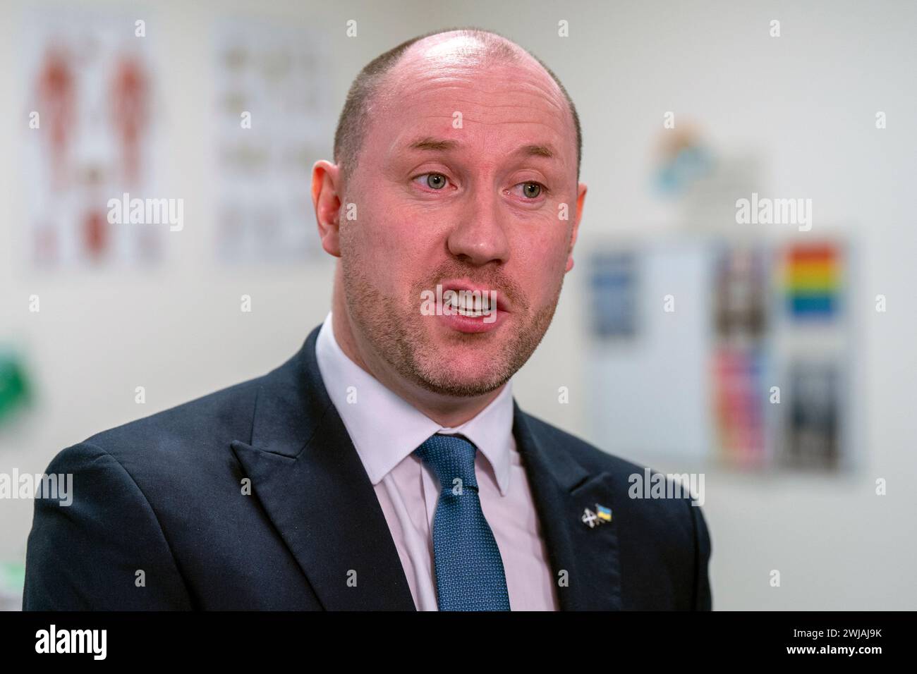 Scottish Health Secretary Neil Gray during a visit to Queen Elizabeth ...