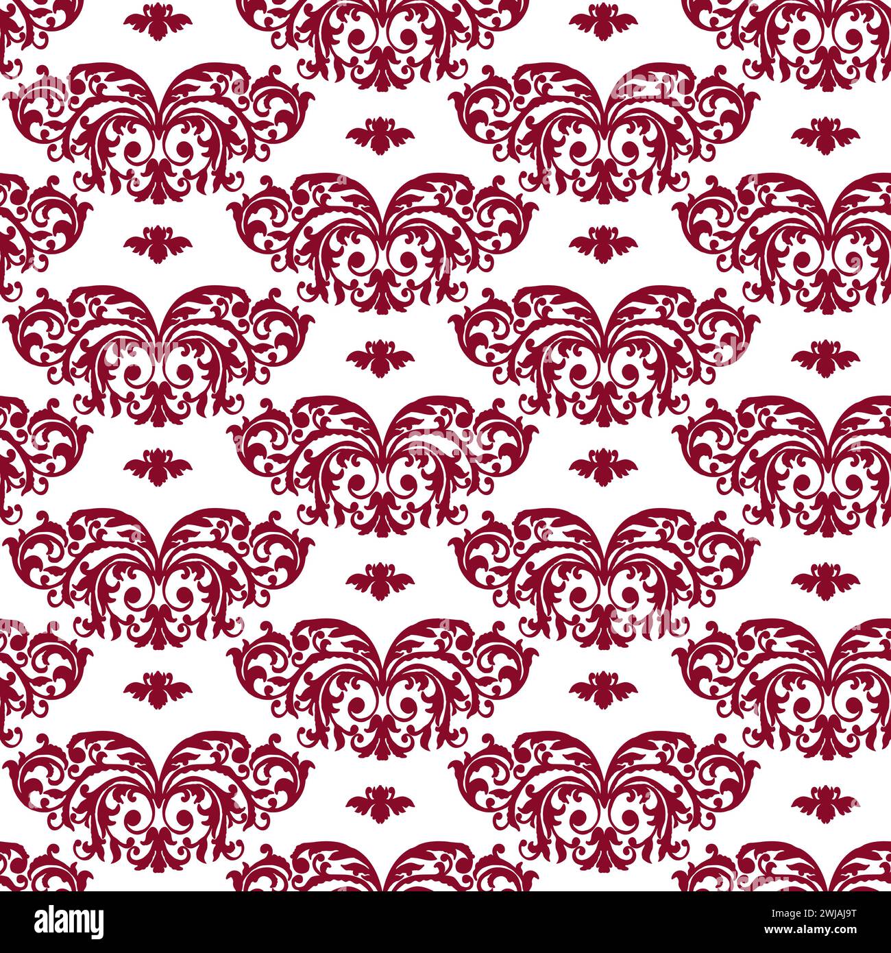 Vector damask vintage baroque ornament. Retro pattern antique style ...