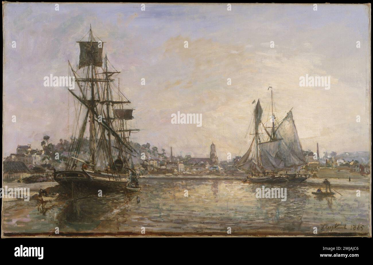 Honfleur Johan Barthold Jongkind 1865 Stock Photo - Alamy