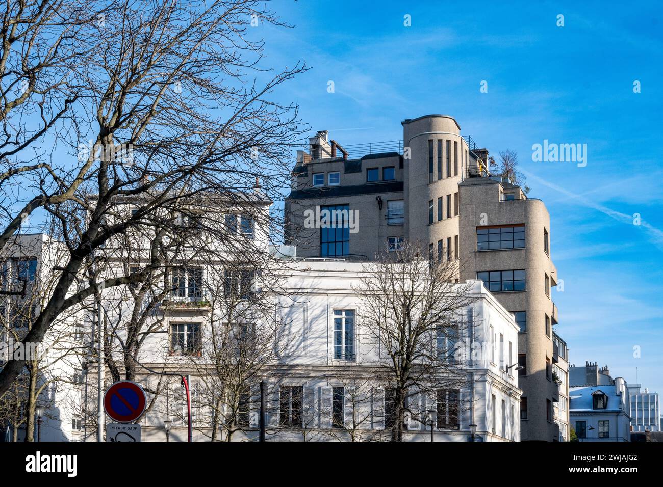 Paris, France, Cityscape of 6th arrondissement in Paris, Editorial only ...