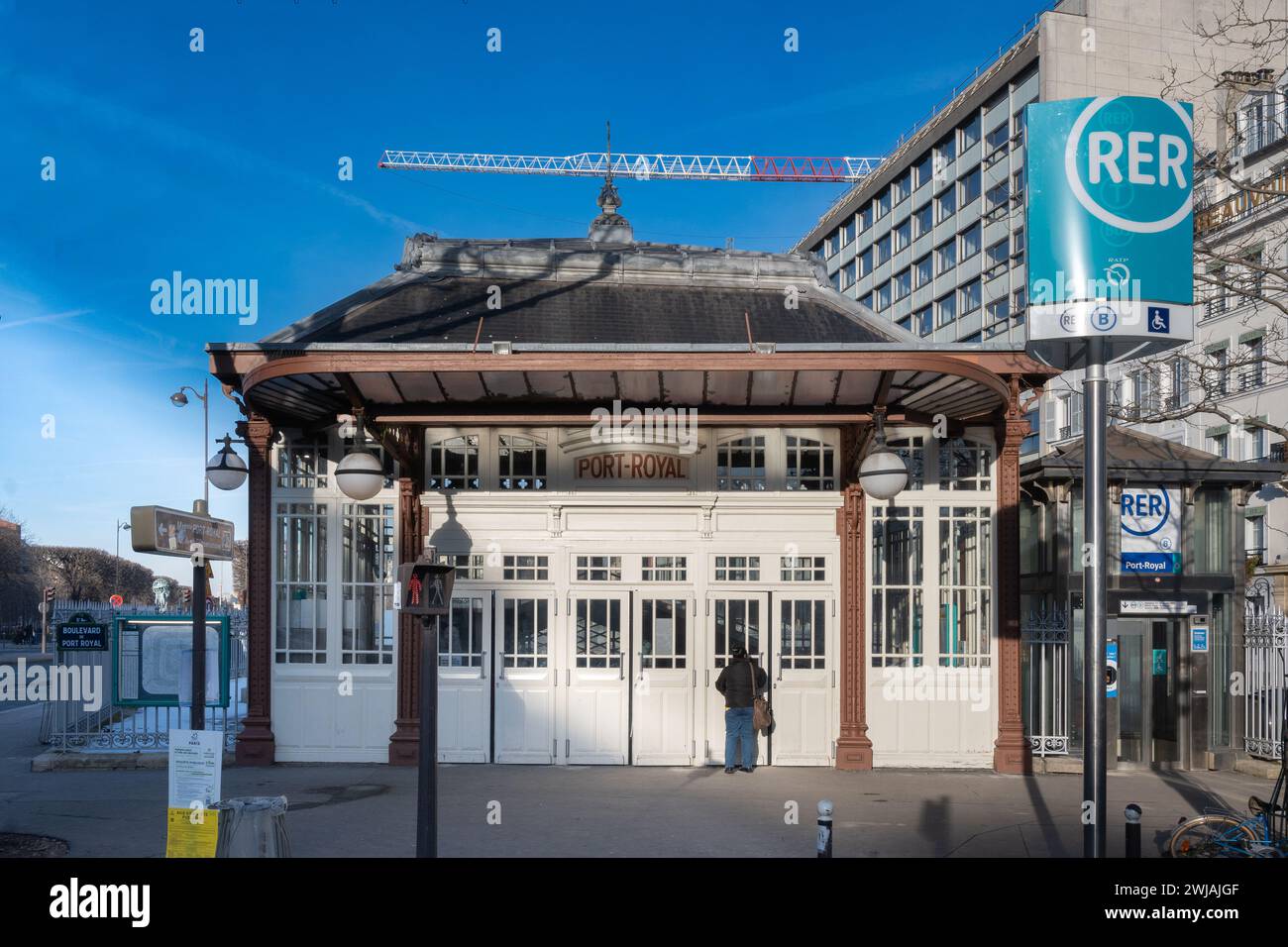 Paris, France, Port Royale station that is on rer B line, Editorial ...