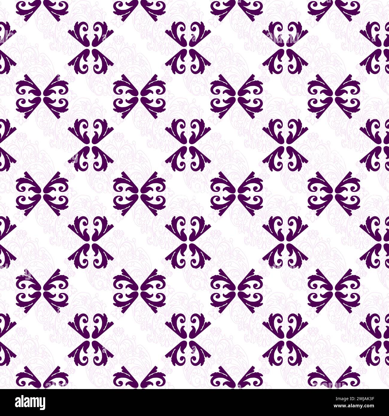 Vector damask vintage baroque ornament. Retro pattern antique style ...