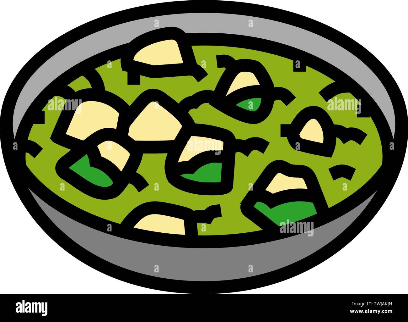 Palak dish Stock Vector Images - Alamy