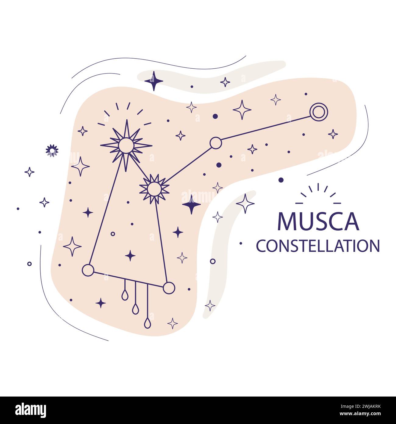 Star constellation Muska vector illustration Stock Vector Image & Art ...
