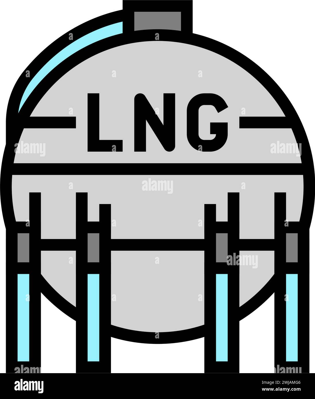 liquefied natural gas lng color icon vector illustration Stock Vector Image & Art - Alamy