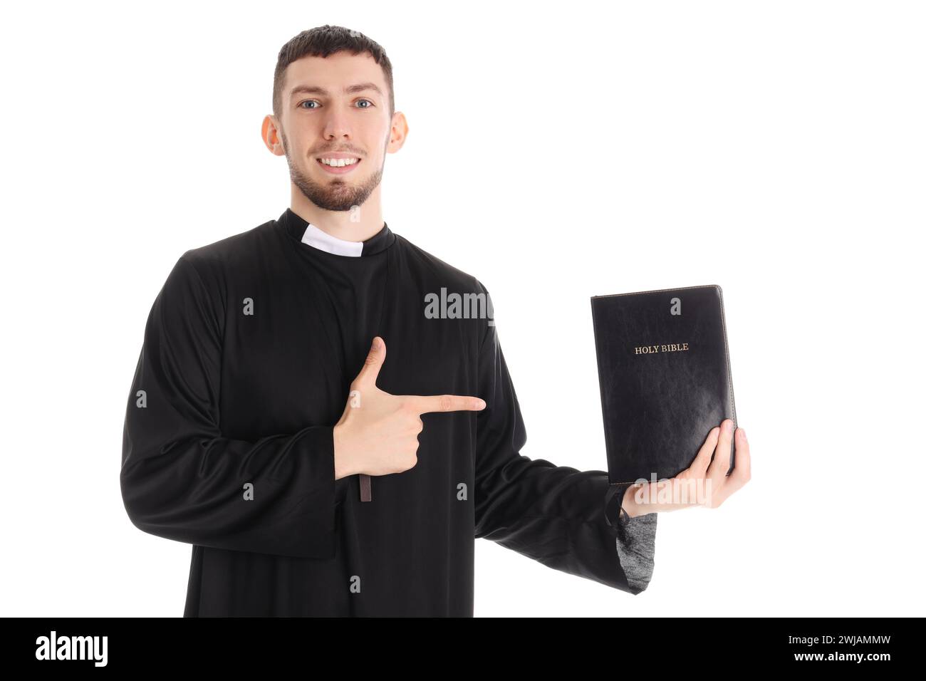 Pointing to the bible hi-res stock photography and images - Alamy