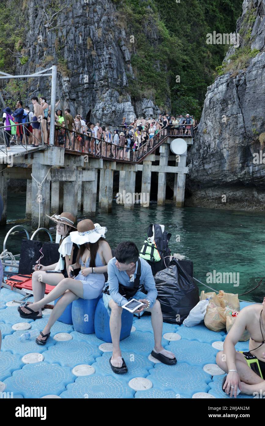 Maya Bay, on Ko Phi Phi Leh island of the Phi Phi Archipelago, is ...