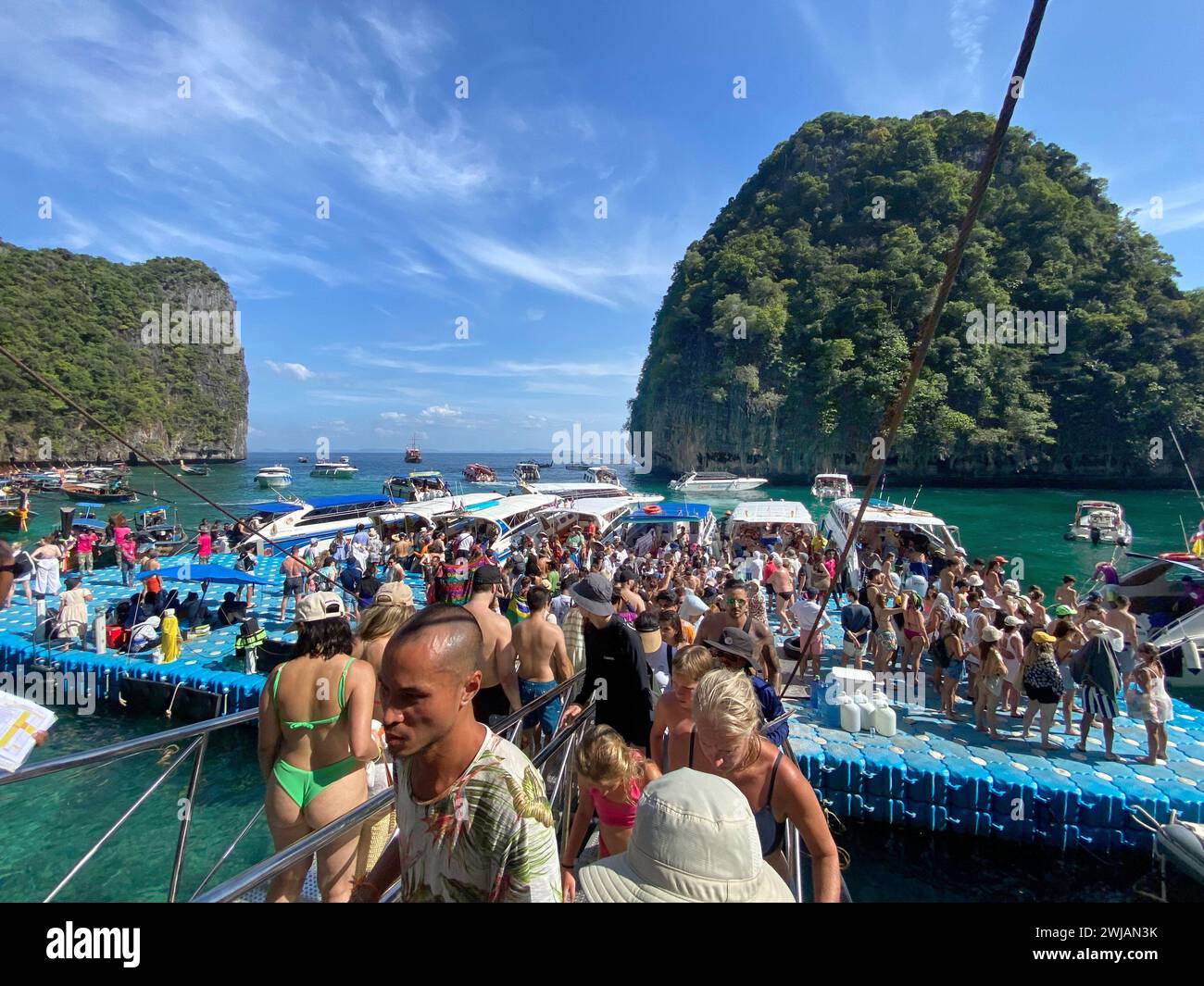 Maya Bay, on Ko Phi Phi Leh island of the Phi Phi Archipelago, is ...