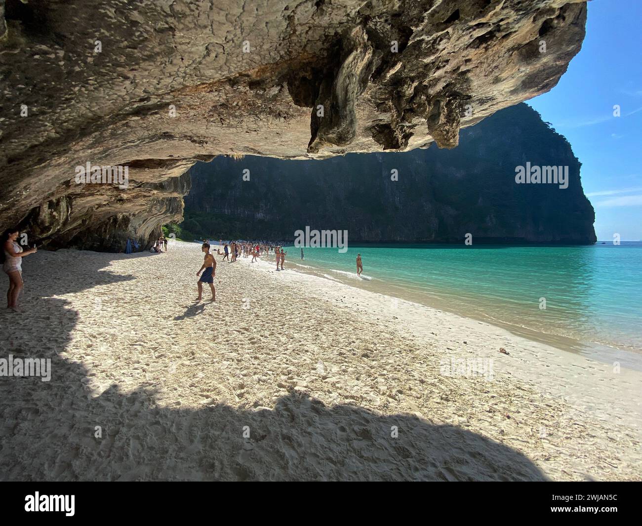 Maya Bay, on Ko Phi Phi Leh island of the Phi Phi Archipelago, is ...