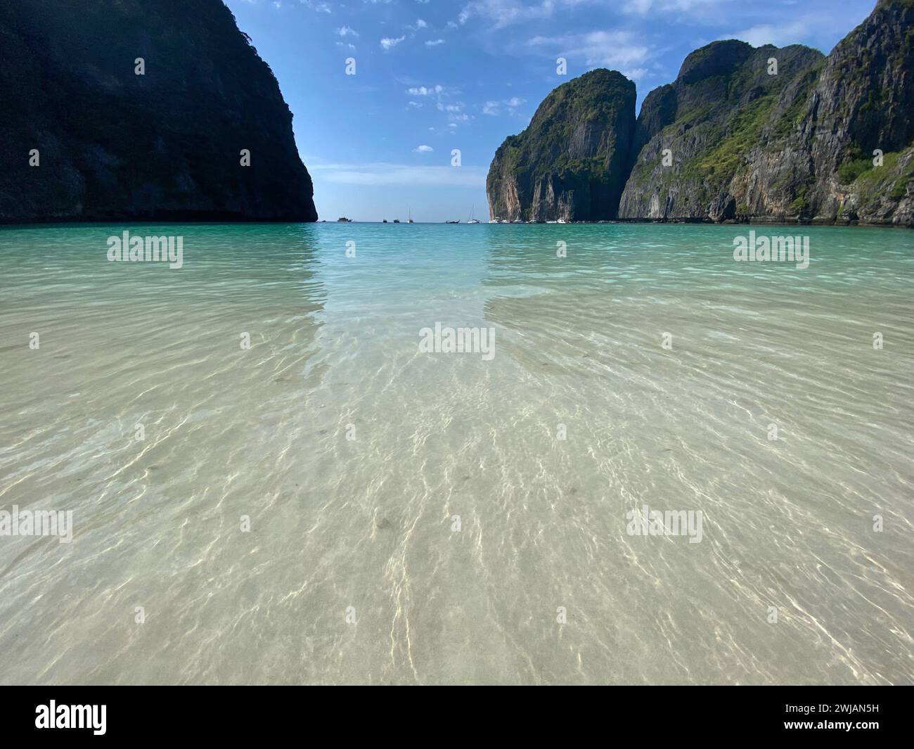 Maya Bay, on Ko Phi Phi Leh island of the Phi Phi Archipelago, is ...
