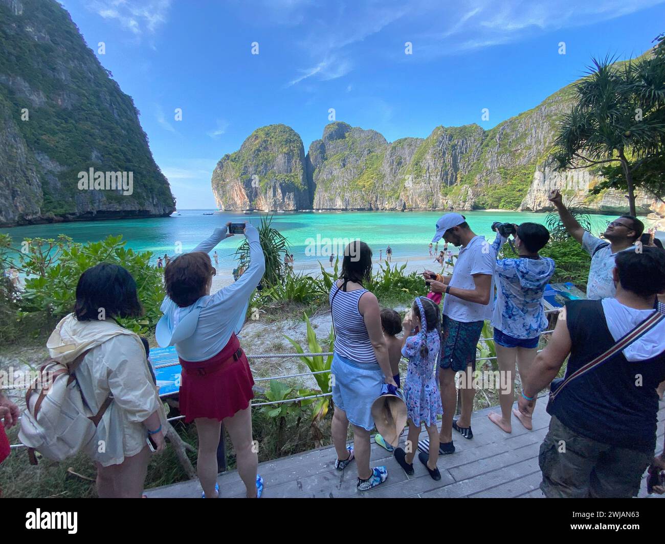 Maya Bay, on Ko Phi Phi Leh island of the Phi Phi Archipelago, is ...