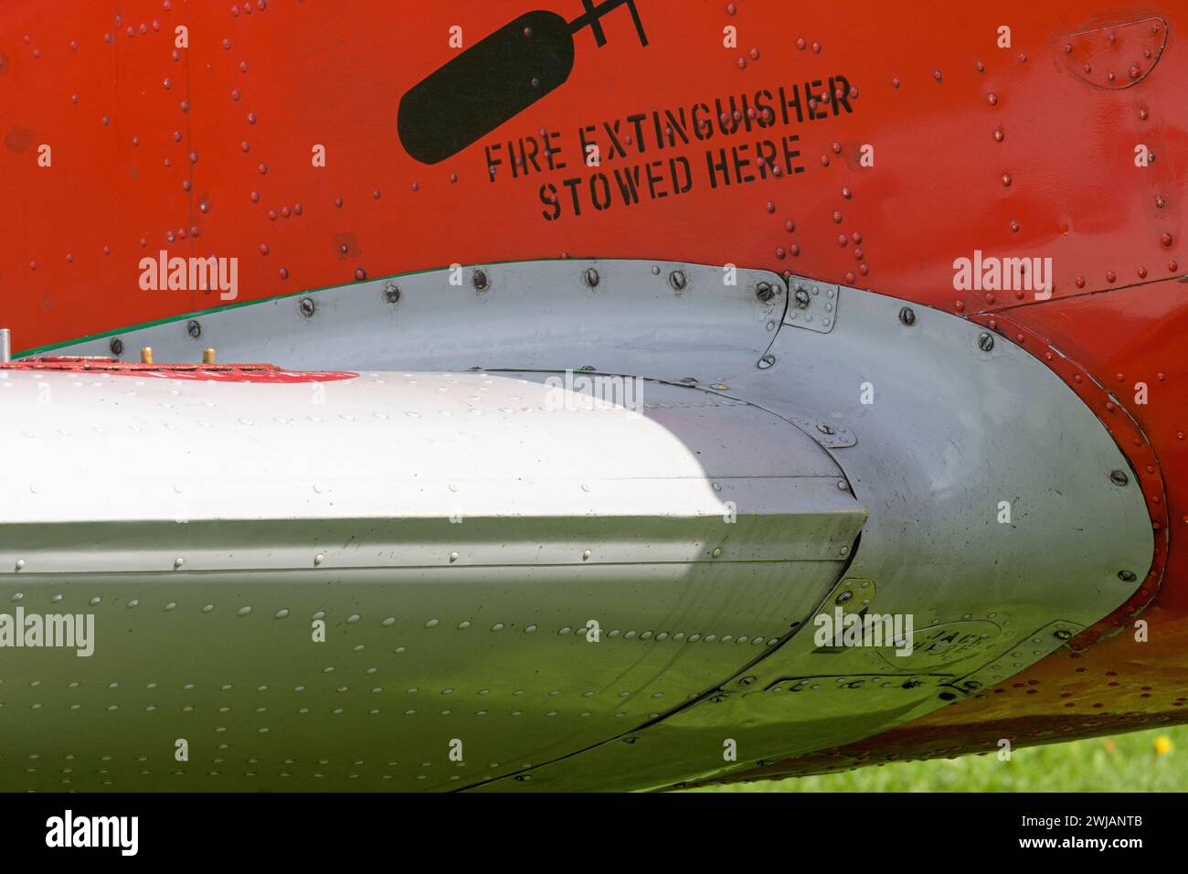 Airplane wing close up. rivet texture close. red Stock Photo - Alamy