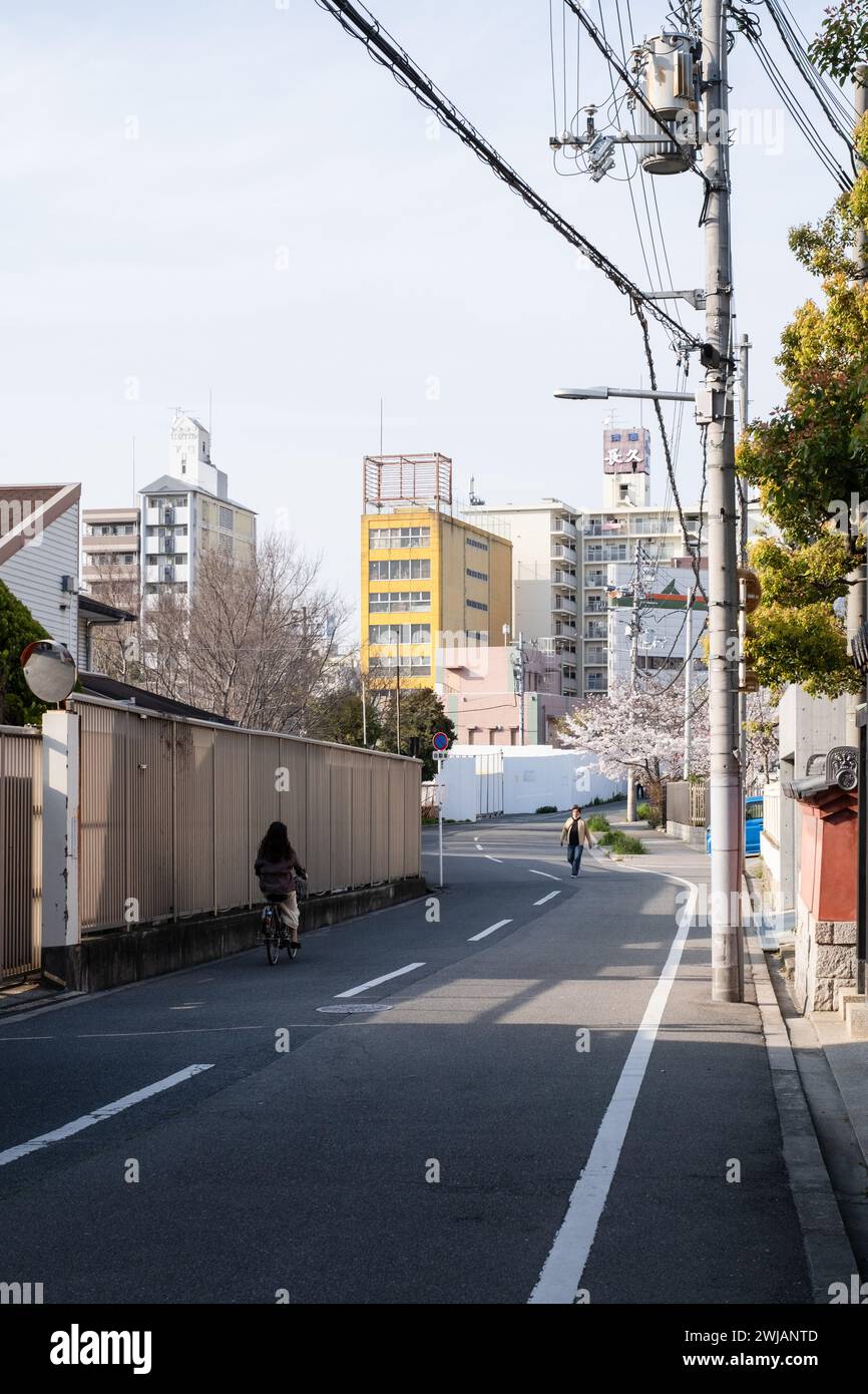 Street scene in Osaka, Japan Stock Photo - Alamy
