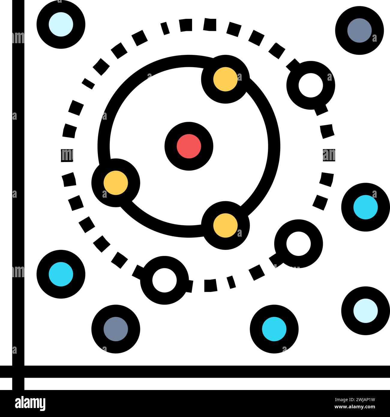 k nearest neighbors knn algorithm color icon vector illustration Stock ... k nearest neighbors knn algorithm color icon vector illustration Stock ...