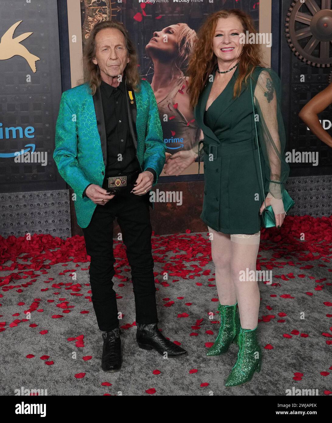Los Angeles, USA. 13th Feb, 2024. (L-R) Paul Raci and Liz Hanley Raci ...