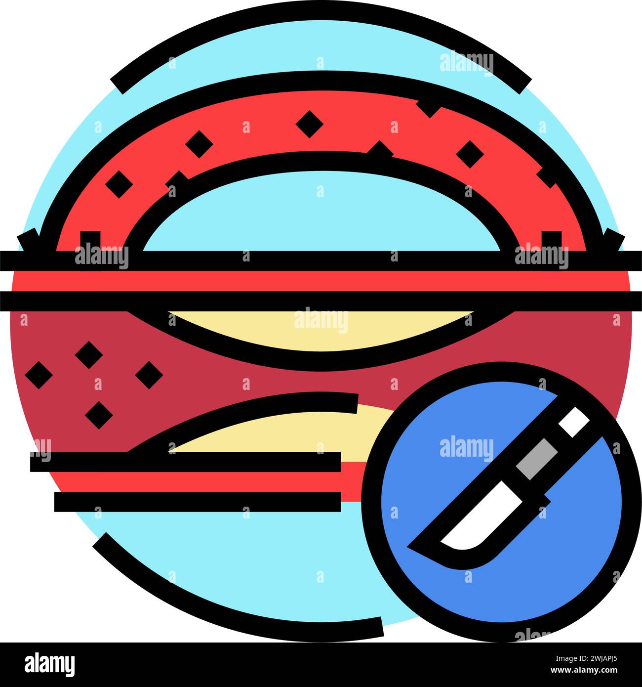 bypass surgery doctor color icon vector illustration Stock Vector Image ...