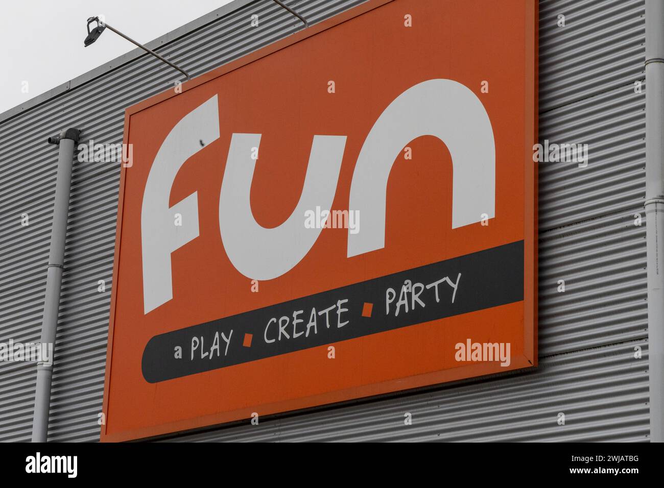 Ninove Belgium 14th Feb 2024 A Logo Pictured At The Fun Toy Store ninove-belgium-14th-feb-2024-a-logo-pictured-at-the-fun-toy-store