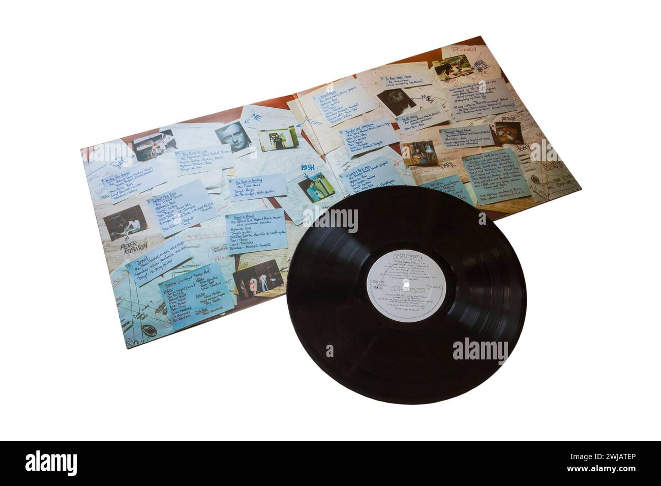 Phil Collins Face Value vinyl record album LP cover isolated on white ...