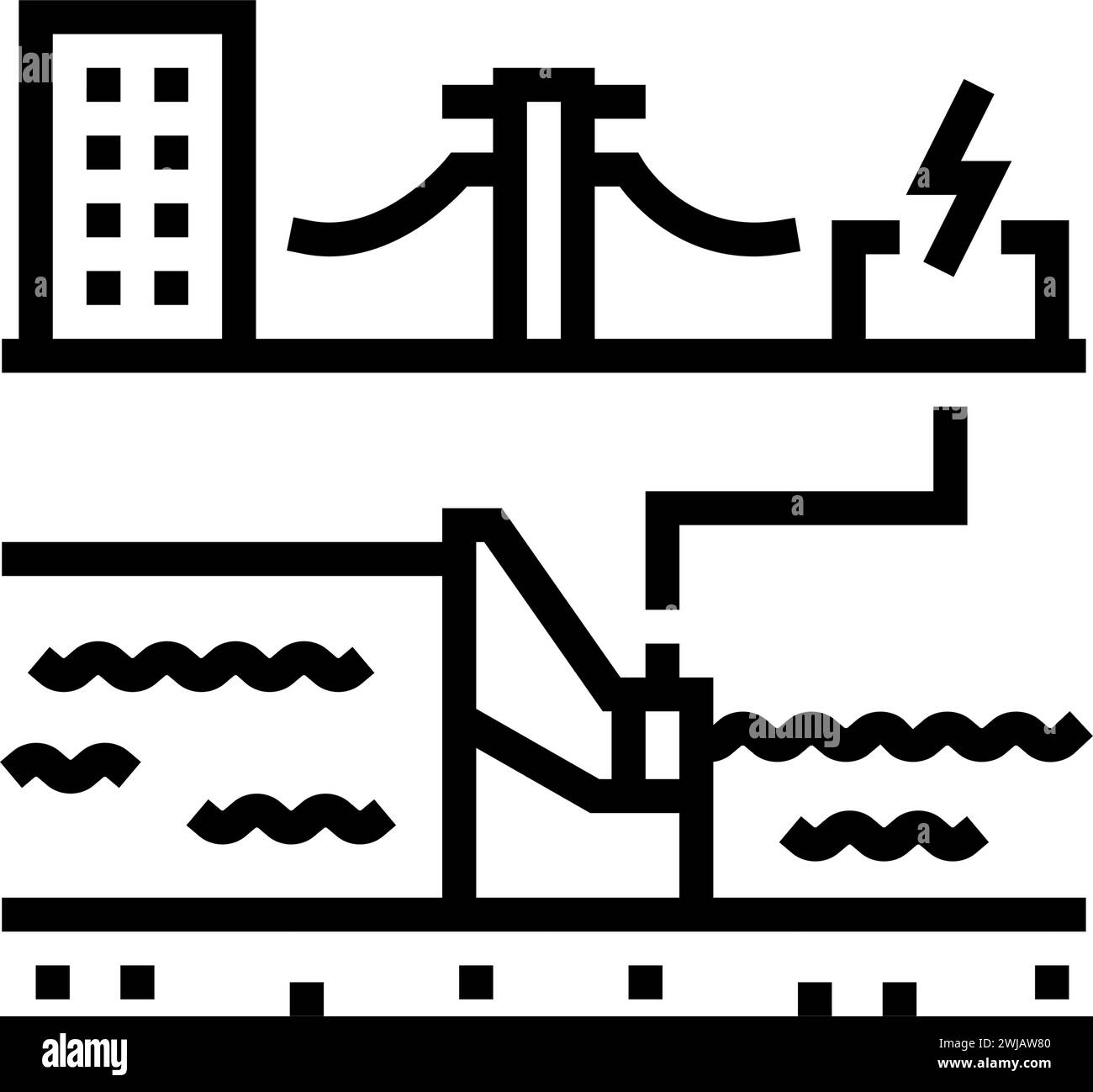 energy transmission hydroelectric power line icon vector illustration ... energy transmission hydroelectric power line icon vector illustration ...