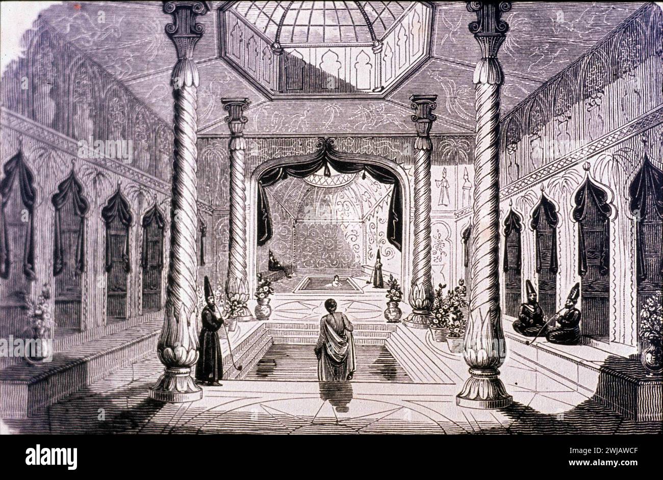 Interior of Persian bath at Kermanshah Illustration taken from ...