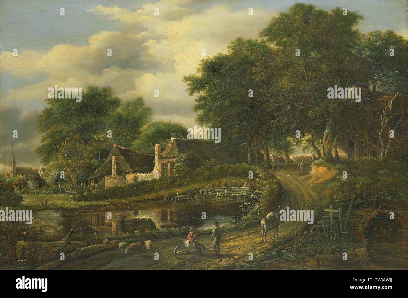 Landscape, Julien Joseph Ducorron, 1800 - 1837 Stock Photo - Alamy