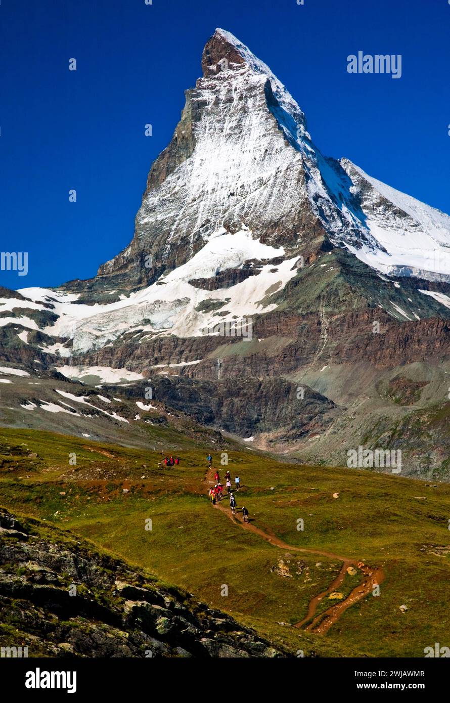 Matterhorn, symbol of Switzerland, in Zermatt Stock Photo - Alamy