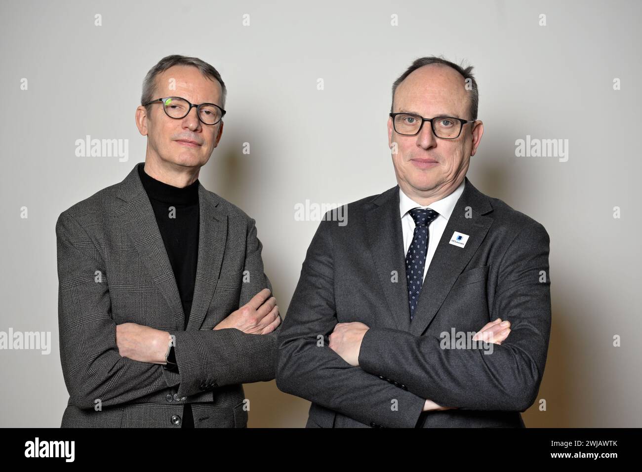 Louvain La Neuve, Belgium. 14th Feb, 2024. KU Leuven rector Luc Sels ...