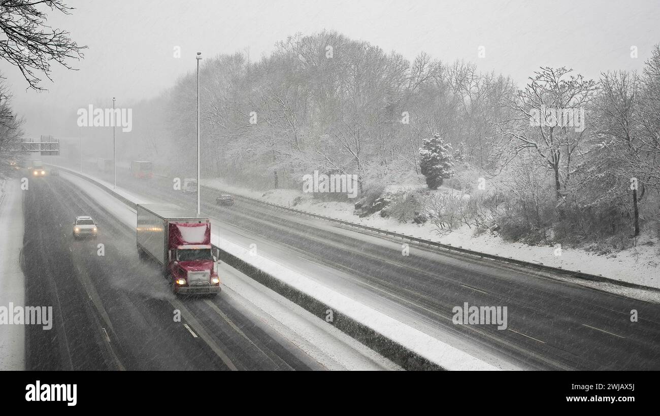 Snow weather i 95 interstate 95 hi-res stock photography and images - Alamy