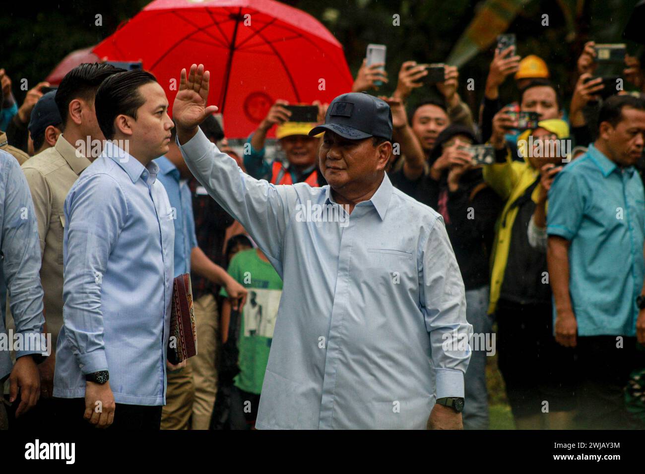 Bogor, Indonesia. 14th Feb, 2024. Presidential candidate Prabowo ...