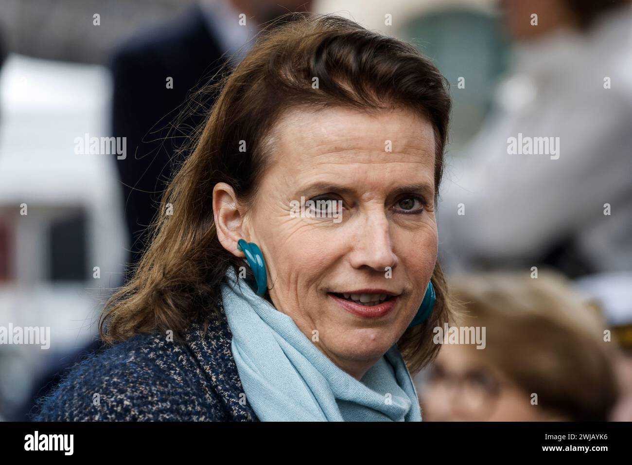 French Ombudswoman (Defender of Rights) Claire Hedon arrives to attend ...
