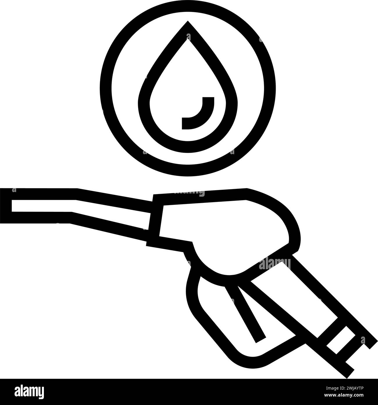 diesel oil industry line icon vector illustration Stock Vector Image ...