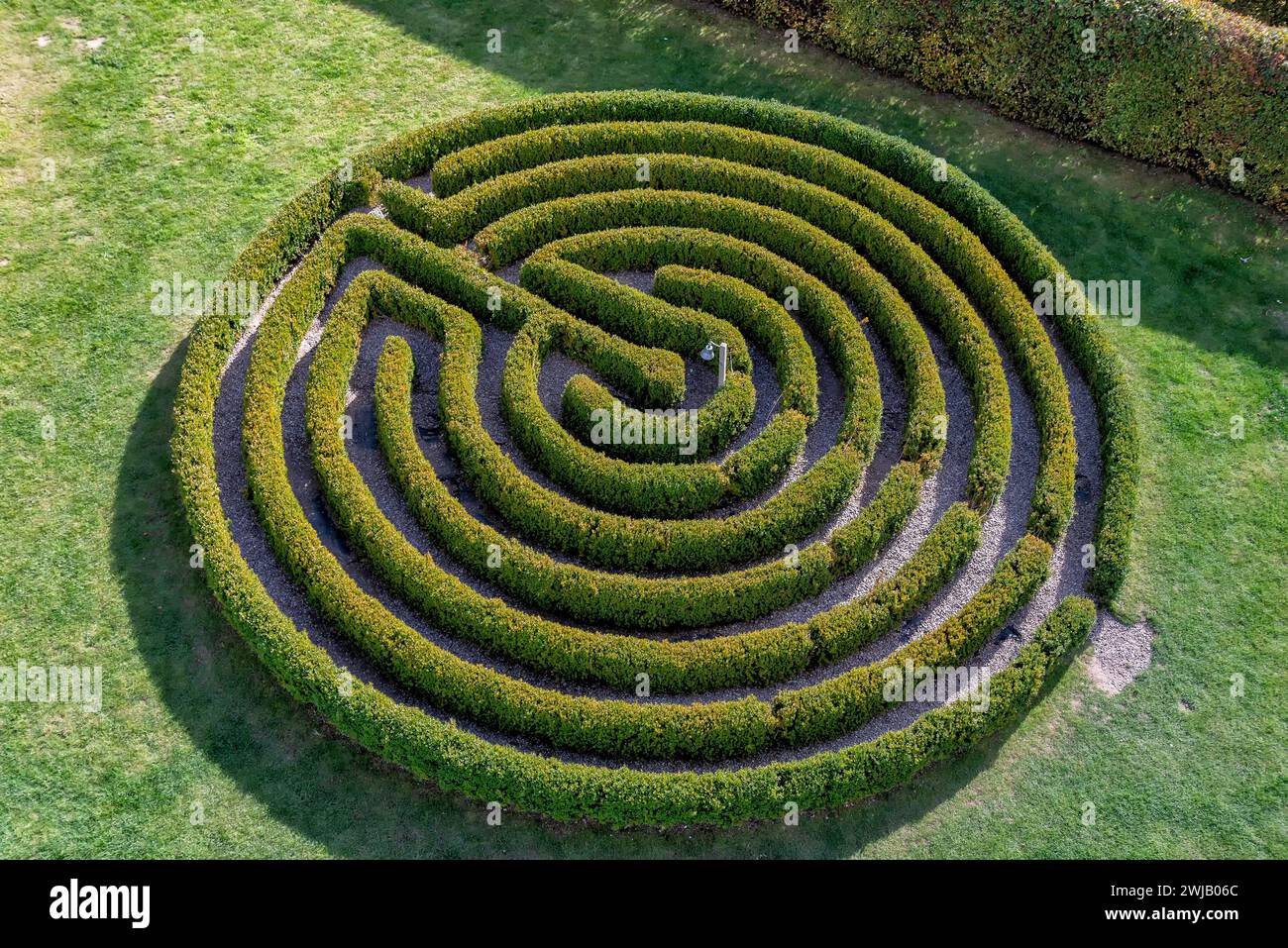 Labyrinth in a botanical garden in Poland Stock Photo - Alamy