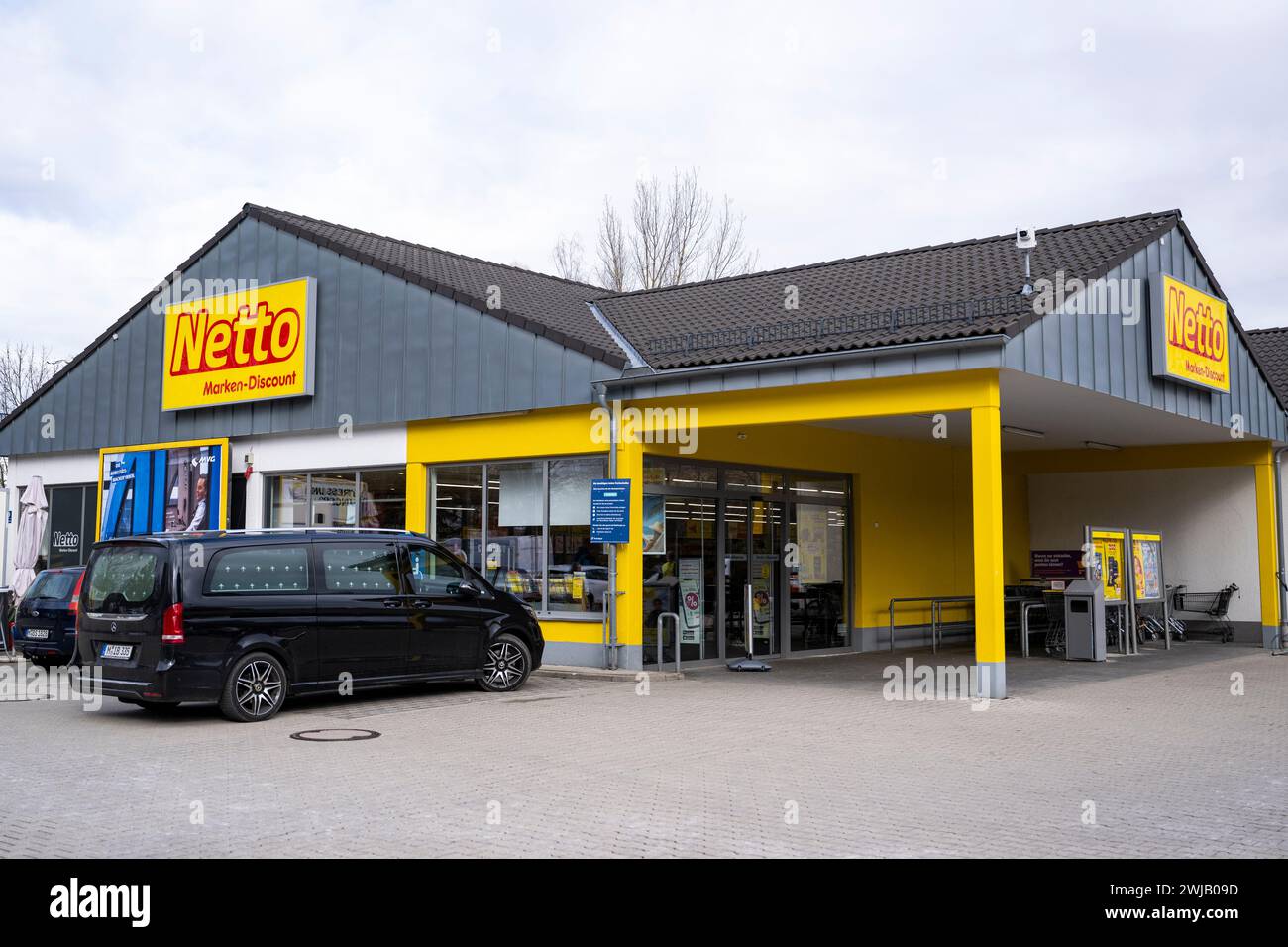 Munich, Germany. 14th Feb, 2024. The Netto Marken-Discount logo can be ...